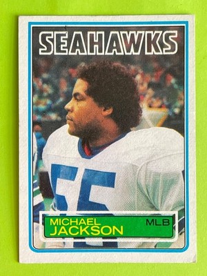 Michael Jackson 1983 Topps Football Card #387 - Seattle Seahawks ...