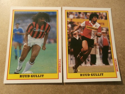 RUUD GULLIT, FRANK RIJKAARD, 3 RARE 1988 ROOKIE CARDS ONZE MONDIAL ...