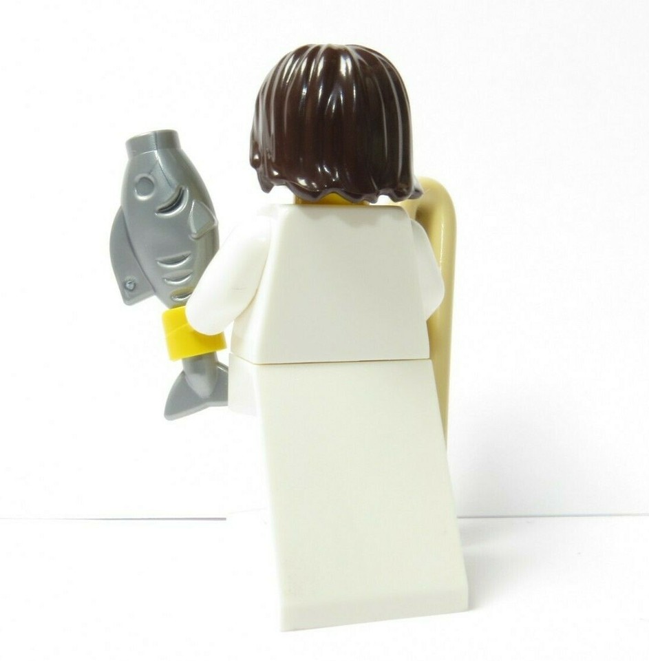 Lego Jesus Minifigure With Bread & Fish Easter Xmas Nativity Advent ...