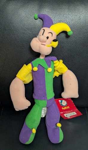 Jester Popeye Plush - KellyToy - 2004 13.5” Plush Soft Toy with ...
