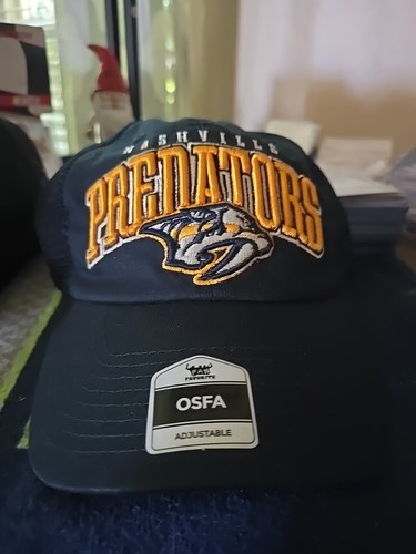 Nashville Predators Hat Snapback Blue Embroidered Logo NHL Hockey Fan ...