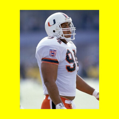 Dwayne "The Rock" Johnson - University Of Miami - 8x10 Photo - Printed ...