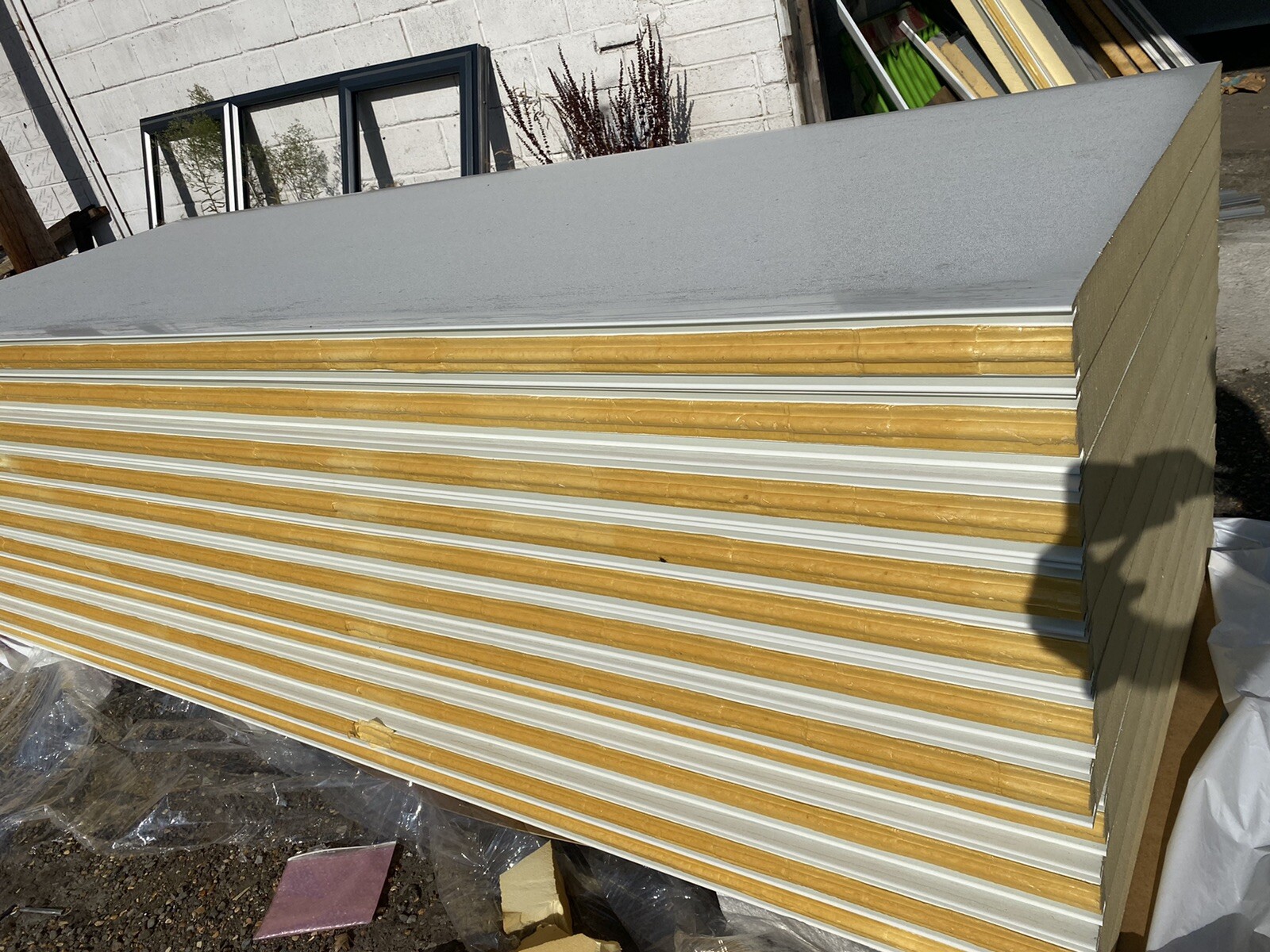 Flat Both Sides White Insulated Panels:1100mm Wide,2200 Mm Long,80mm ...