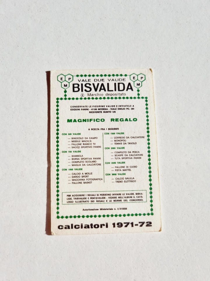 Figurine Angel Colombo Verona Calciatori 1971-1972 Sticker Panini ...