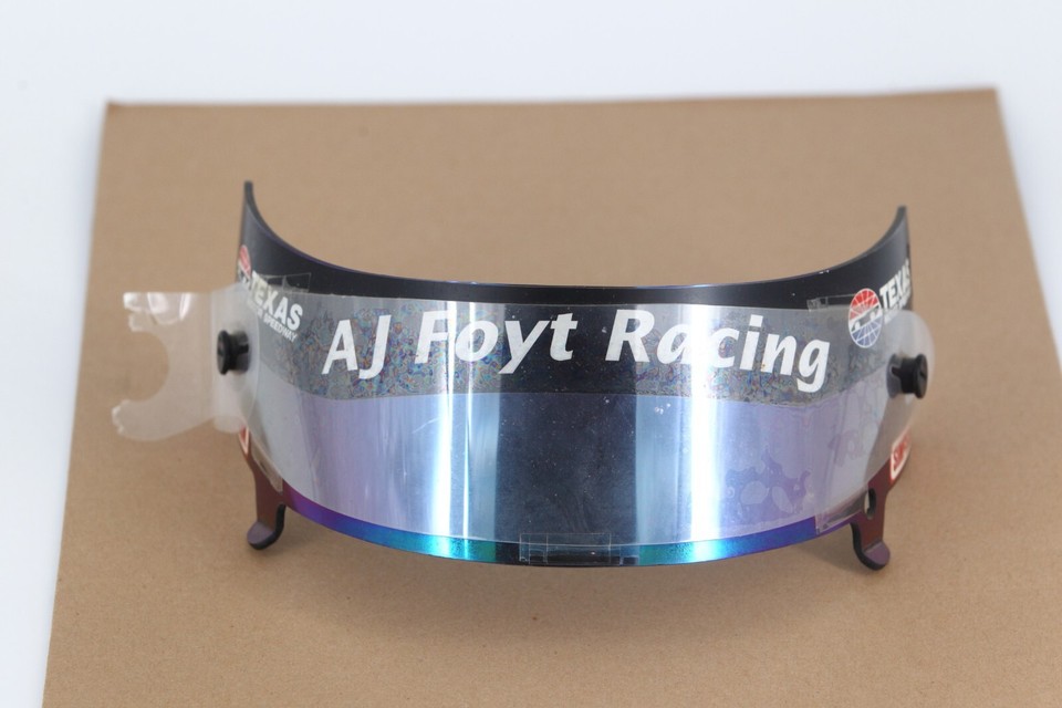2002 Indy 500 Indycar Race Used Helmet Visor Greg Ray AJ Foyt Racing | eBay