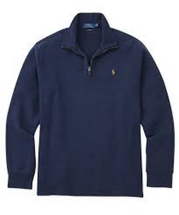Polo Ralph Lauren Mens Big and Tall Estate-Rib Quarter-Zip Pullover ...