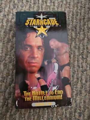 WCW Starrcade 99 (VHS, 1999) Bret Hart Goldberg WWF ECW WWE NWO Chris ...