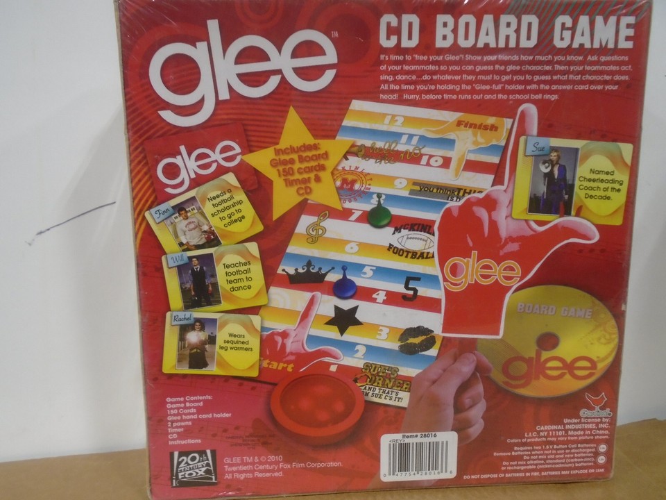 GLEE CD BOARD GAME FREE YOUR GLEE AGES 13+ NEW IN SEALED BOX | eBay