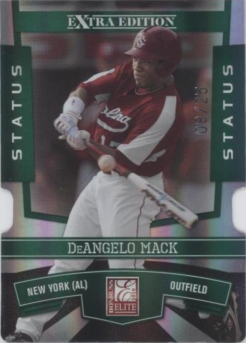 2010 Donruss Elite Extra Edition - DeAngelo Mack #25 Status Emerald Die ...