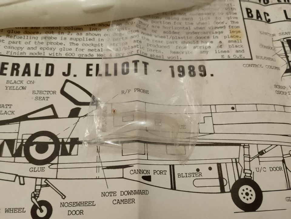 Vac-Form Plastic Model Kit English Electric Lightning F6 1:48 +white ...