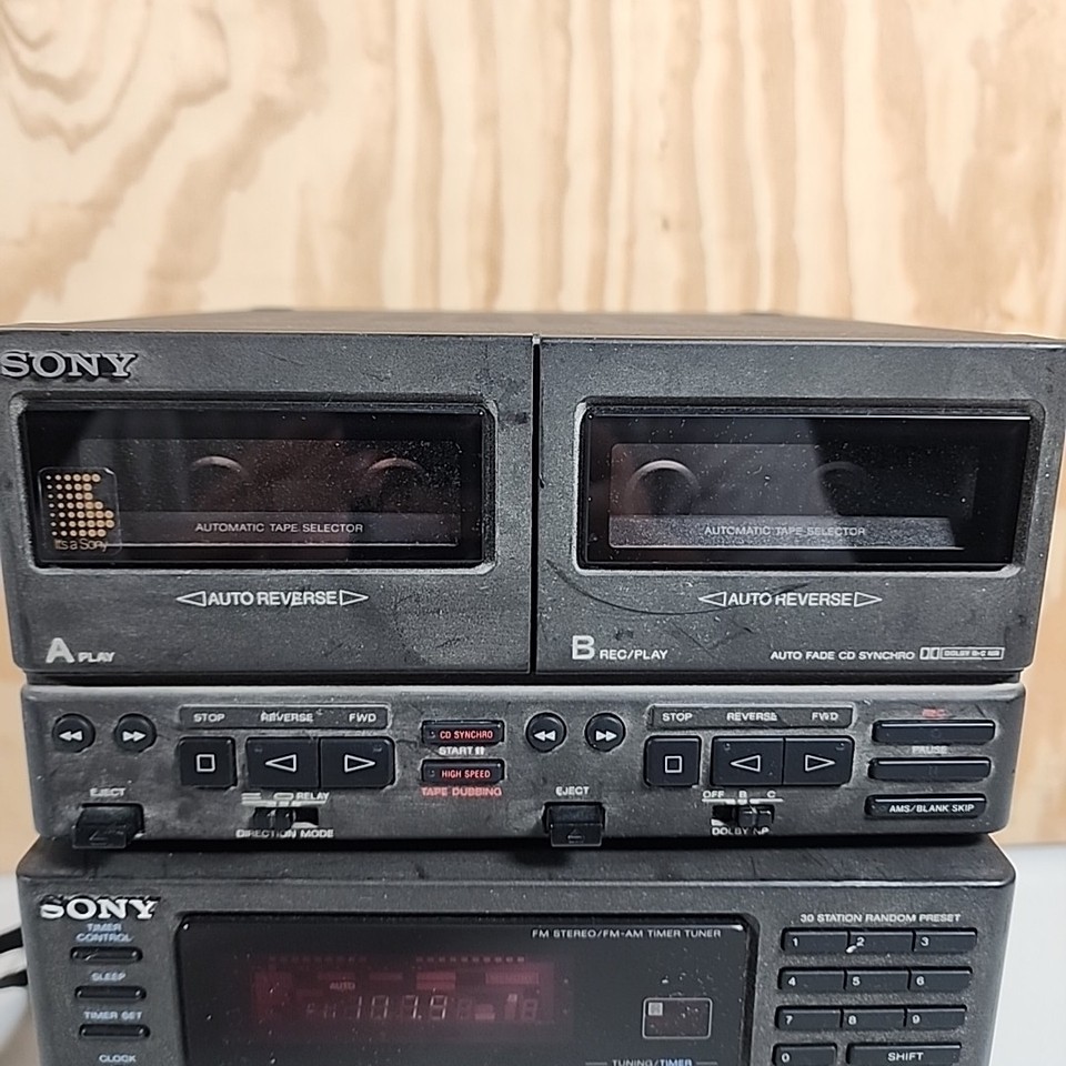 Untested Sony TA-H500 ST-H500 TC-H500 Mini Hi-Fi 3pc Stack As Is For ...