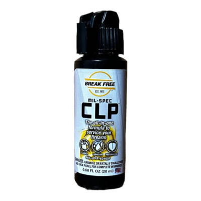 Break Free CLP Gun Cleaner Made in the USA 2/3 oz Squeeze Small Bottle ...