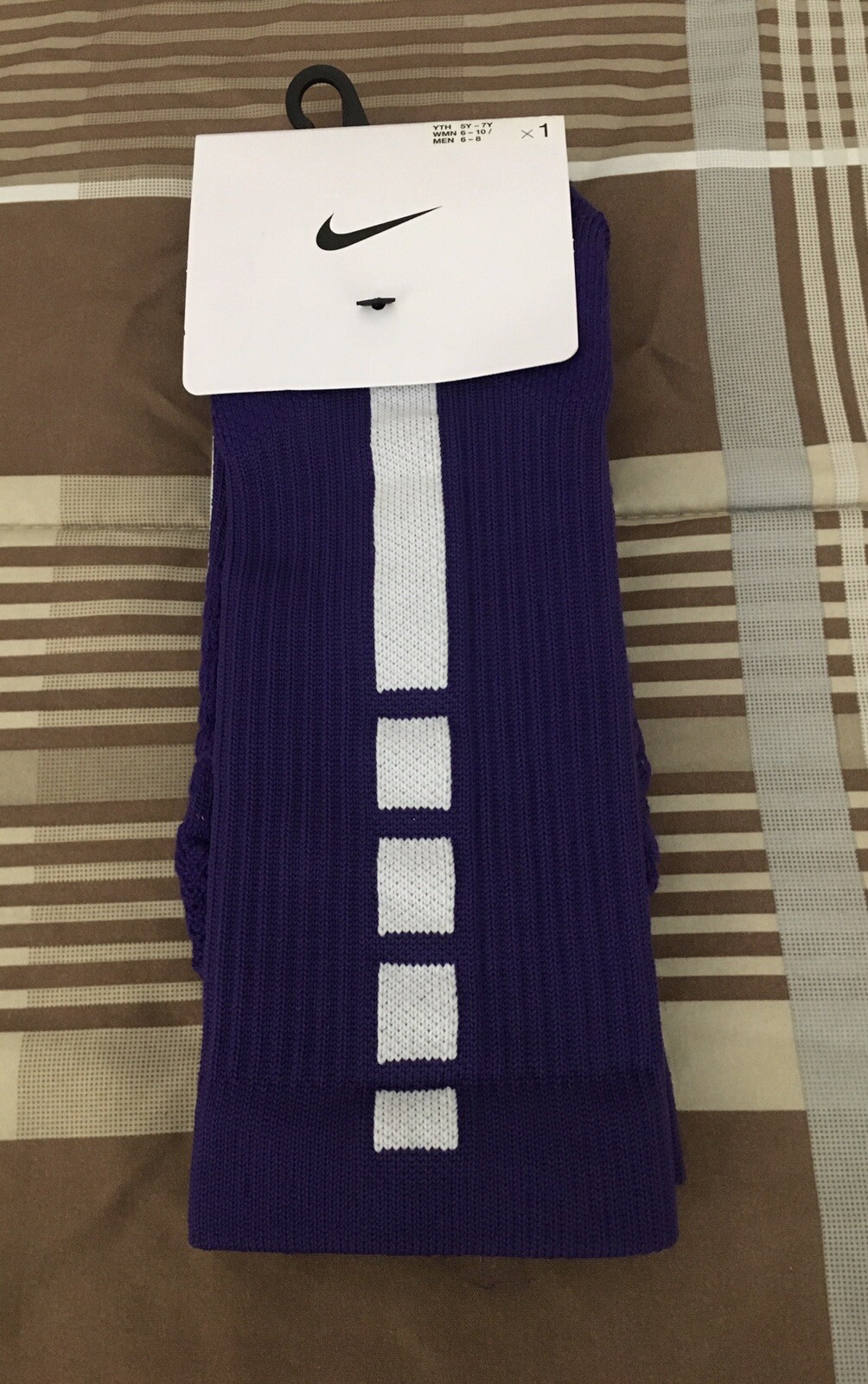 Nike ELITE CREW TEAM Basketball Socks PS0003-547 Size Medium 2 Pair for ...