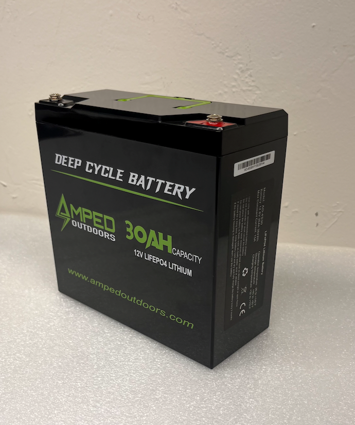 Amped AO-4S30 12.8V 15A 30Ah Lithium Battery (LiFePO4) | eBay
