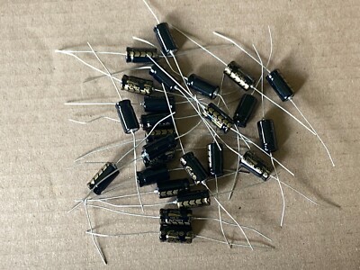 25pc Electrolytic Capacitor Axial 2000hr +105℃ RoHS 8uF 160V φ8x16mm ...