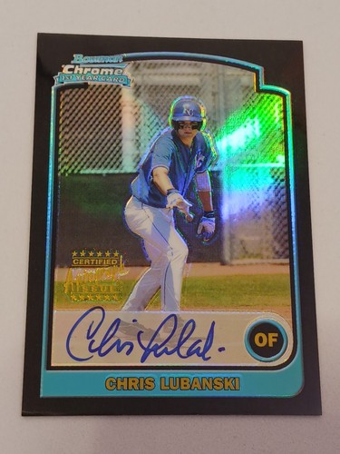 Chris Lubanski Kansas City Royals 2003 Bowman Chrome Certified ...