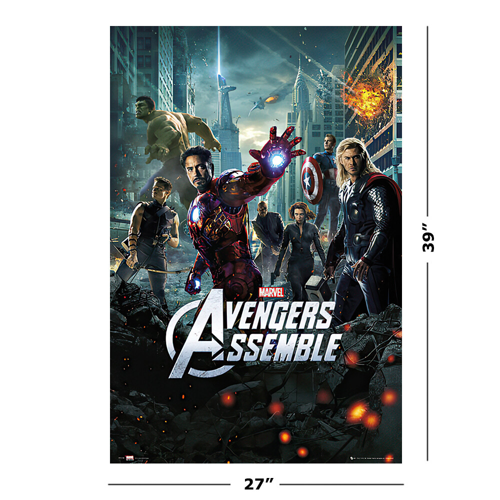 The Avengers - Marvel Movie Poster / Print (Regular Style) (Size: 27" X ...