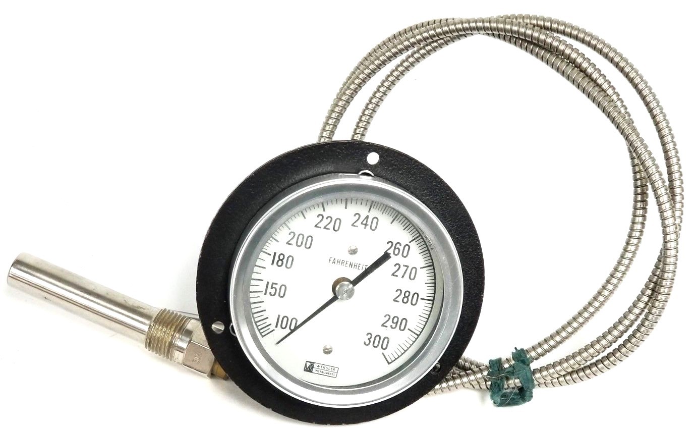 NEW WEKSLER INSTRUMENTS MV2-11-35-3 TEMPERATURE GAUGE 100-300 DEG. F ...