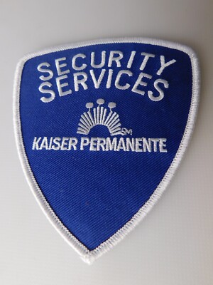 KAISER PERMANENTE SECURITY SERVICES OFFICER PATCH SHOULDER CREST POLICE ...