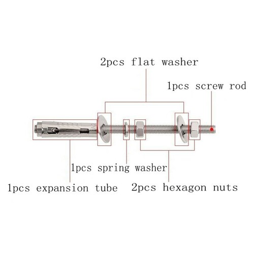 M6-M12 304 stainless steel lengthened expansion screws Ceiling ...