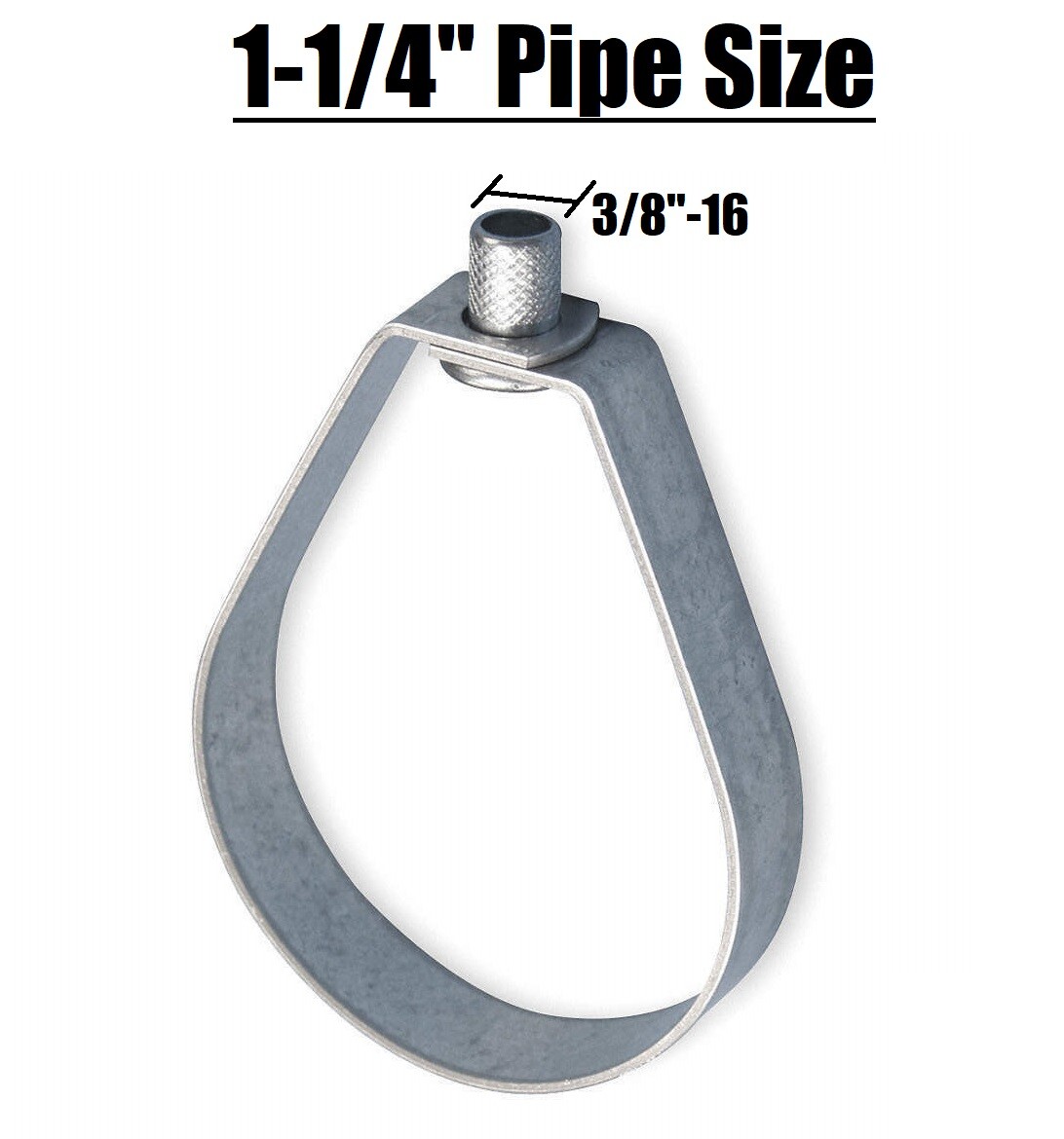 1-1/4" Pipe Size Swivel Loop Hanger Fig 200 Style Adjustable Band ...
