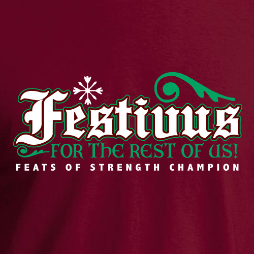 FESTIVUS Christmas ugly funny white elephant santa claus sweater ...