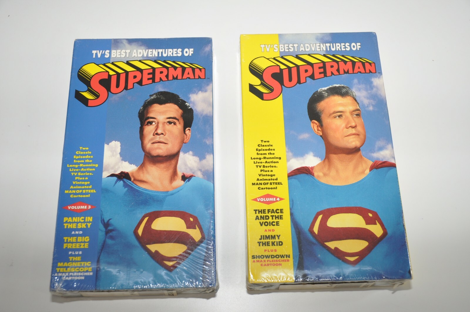 Superman VHS TV's Best Adventures of Video Tapes Volume 3 and Volume 4 ...