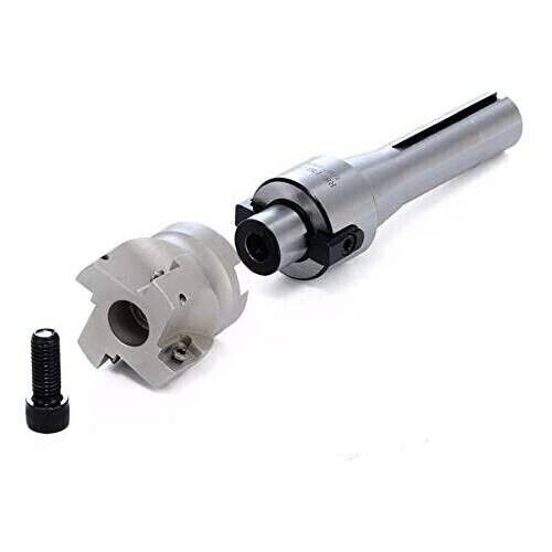 4Pcs APMT1604 Carbide Inserts + R8 FMB22 Arbor + 400R 50mm Face End ...