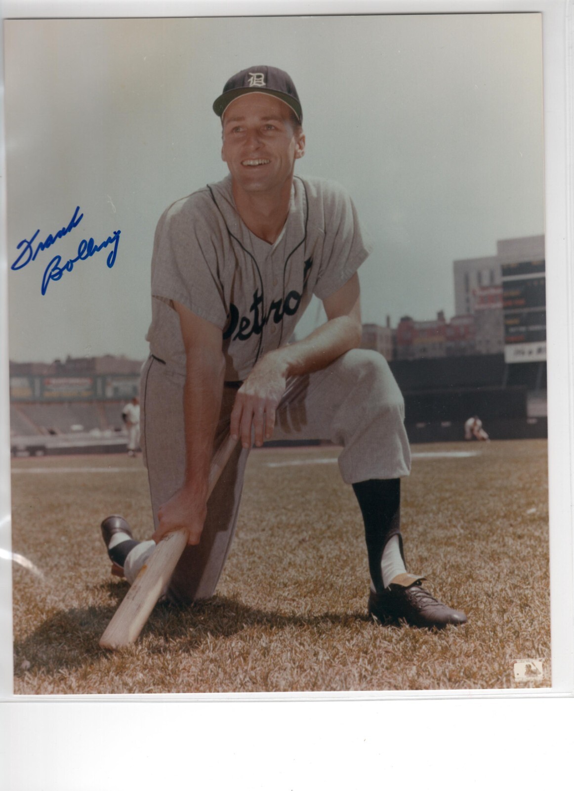 Frank Bolling Signed 8 x 10 Detroit Tigers Autograph Photo, 1954-1960 ...
