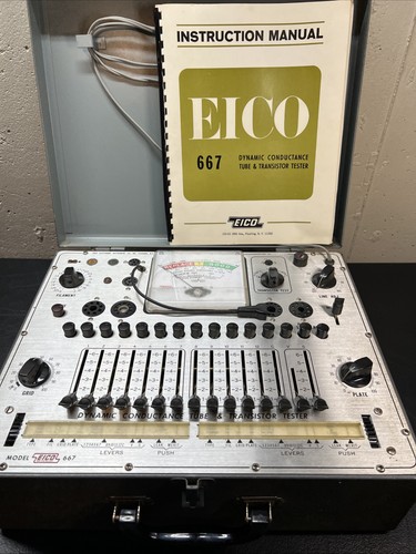 Vintage EICO Model 667 tube tester POWERS ON | eBay