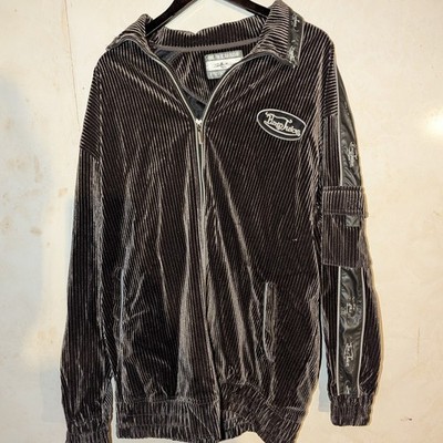 Vintage Pimp Juice Cordaroy Velour Track Jacket Brown Nelly Y2K 2XL ...