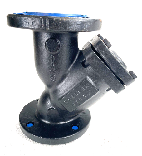 MUELLER Type 758-N 3" Class 125 Cast Iron Flanged Y-Strainer 5/32 ...