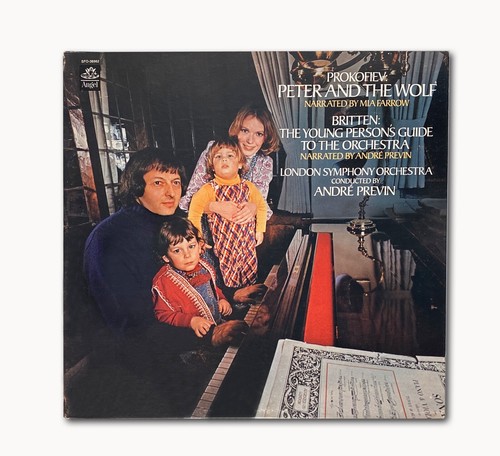 Vintage 1973 Prokofiev Peter & the Wolf Andre Previn, Mia Farrow Angel ...