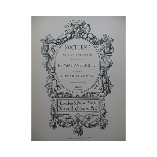 GERMAN Edward Romeo and Juliet Nocturne Orchestre 1896 | eBay