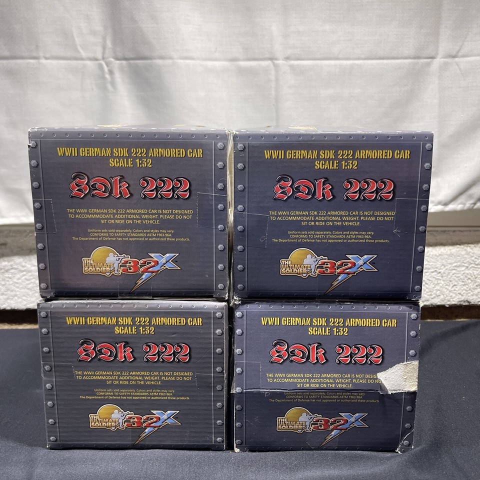 Ultimate Soldier 1:32 German Sdk. 222 Armored Scout Car w/2 Figures Lot ...