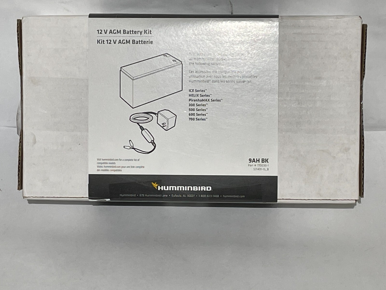 Humminbird 9ah 12v AGM Battery Kit for sale online | eBay