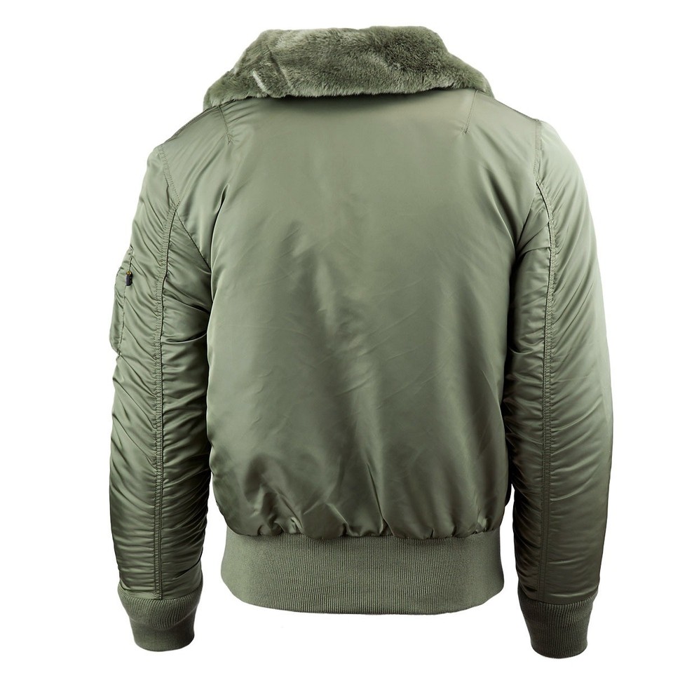 ALPHA INDUSTRIES SLIM FIT B-15 FLIGHT JACKET/BOMBER NYLON MJB45500C1 ...