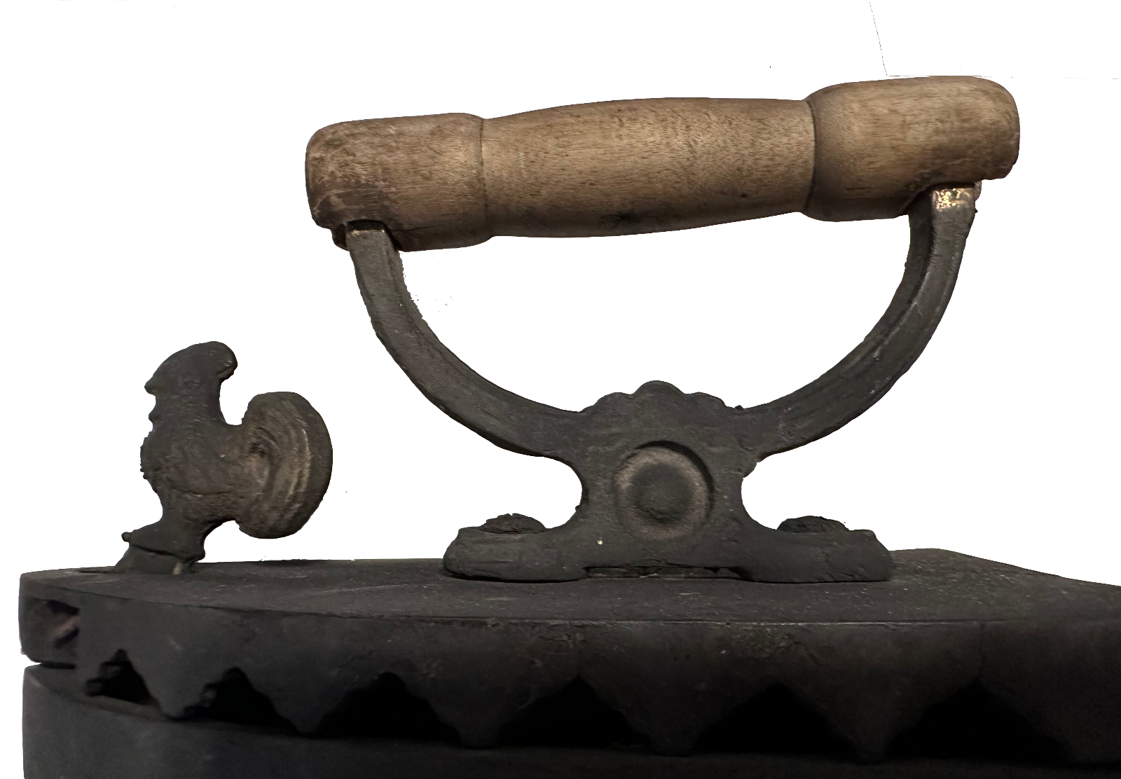 Vintage Cast Iron Sadiron Coal Fired Sad Iron - vintage late 1800s ...