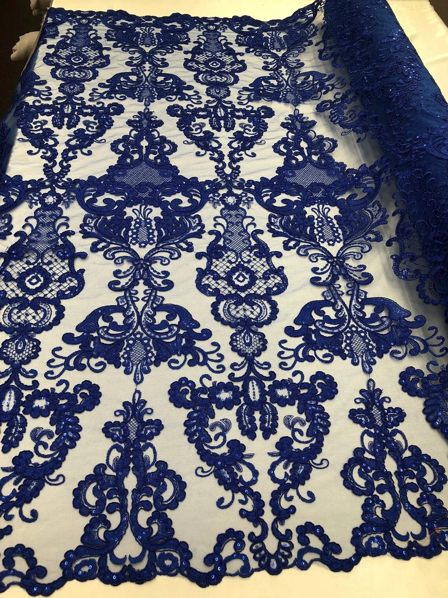 Royal Blue Fabric Design