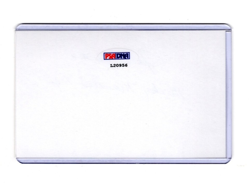 JACK REED INDEX CARD SIGNED W/QUOTE "MICKEY MANTLE'S LEGS" PSA/DNA 1961 ...