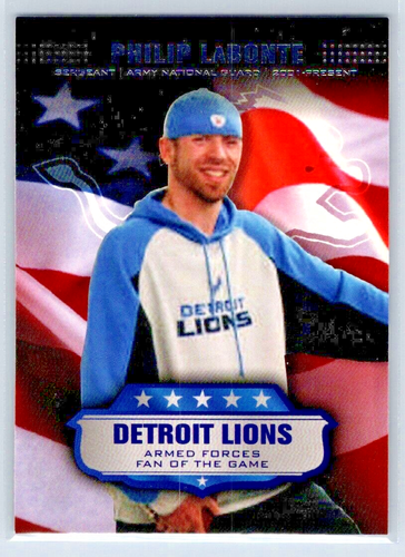 2008 Topps Football - Philip LaBonte - Detroit Lions - Fan of the Game ...