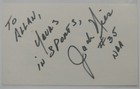 Jack Nies signed autographed 3x5" index card - 1978-09 NBA referee auto ...