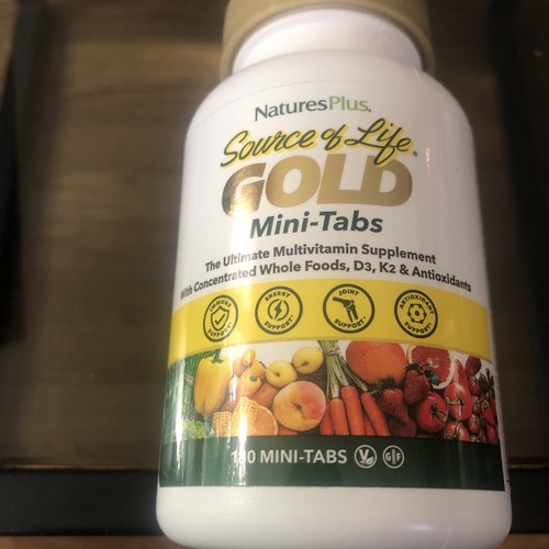 Source of Life GOLD Multivitamin Mini-Tabs 180 Natures Plus EXP 2028 ...