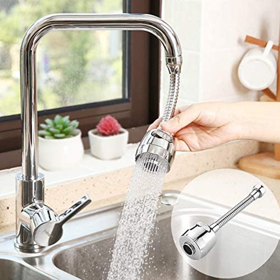 Kitchen Tap Head Water Saving Faucet Extender Sprayer Sink Spray ...