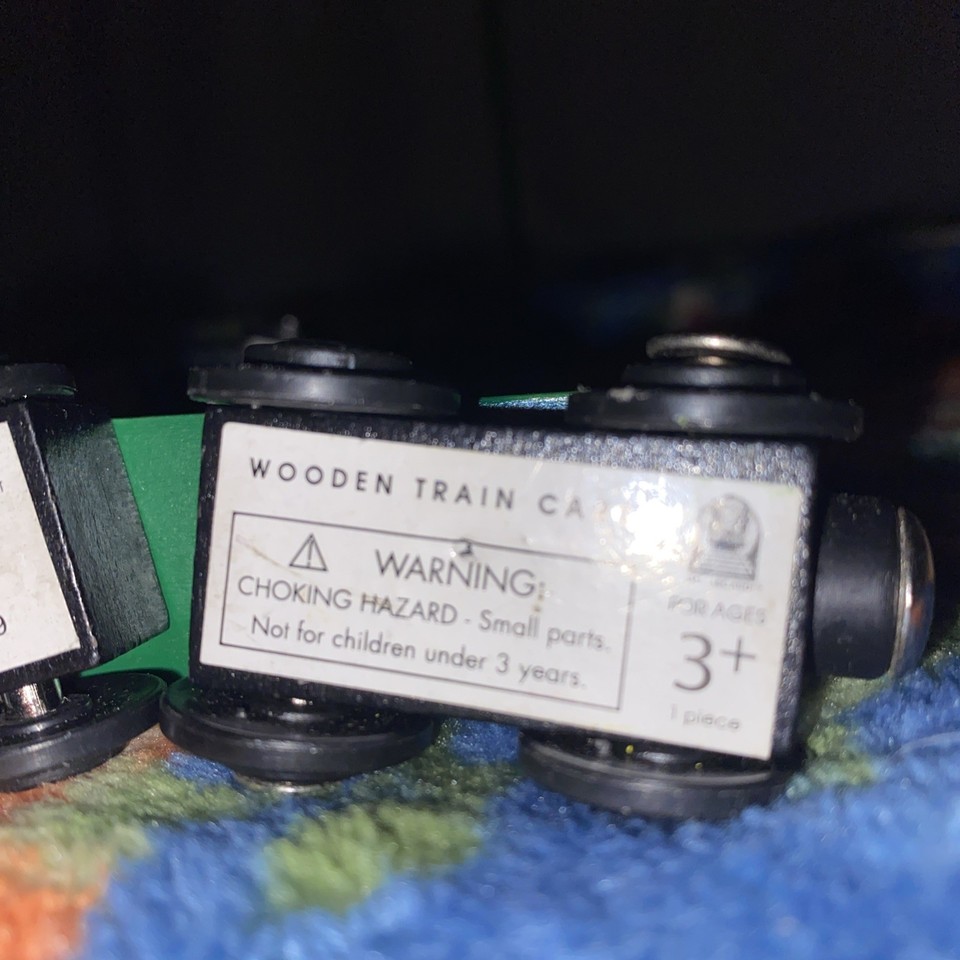 Masion Joseph Battat Black And Green Wooden Train Steam Locomotives | eBay
