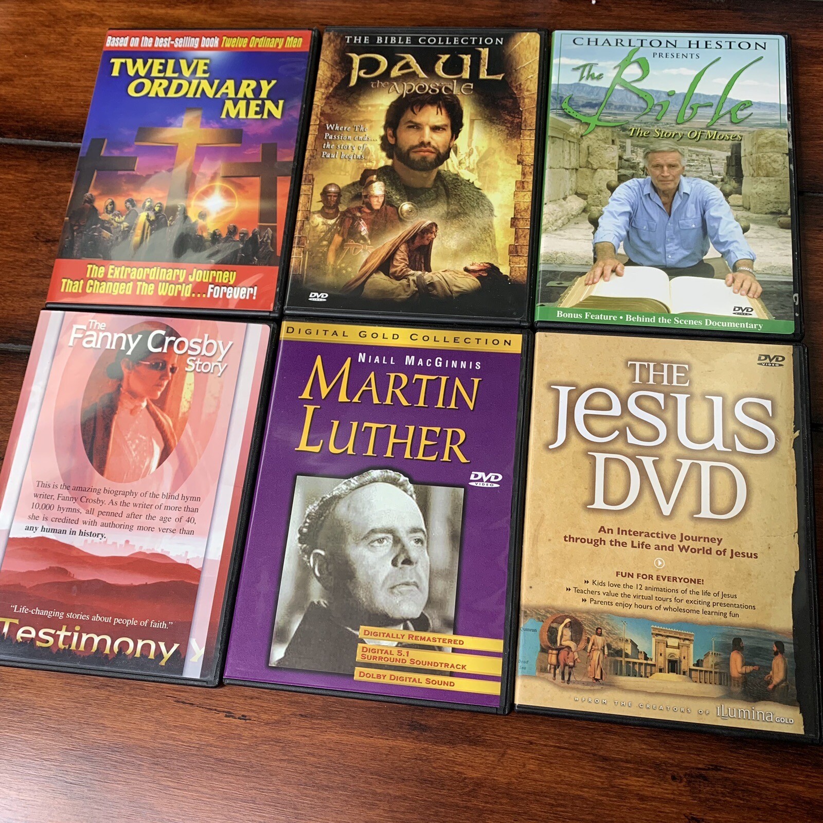 Lot of 6 Religious DVDs Paul Jesus Bible Martin Luther Apostle | eBay