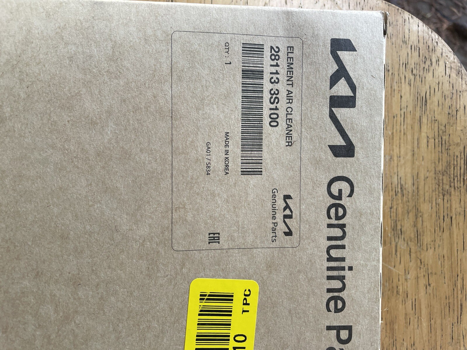 Genuine Kia Engine Air Filter Cleaner OE 281133S100 for sale online | eBay
