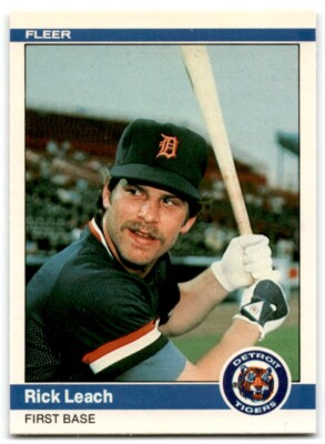 1984 Fleer Rick Leach Detroit Tigers #84 | eBay