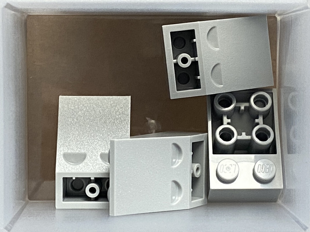 LEGO Parts - Light Bluish Gray Slope, Inverted 33 3 x 2 - No 2752 - QTY ...