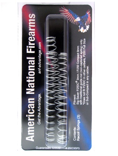 Sig Sauer P250 COMPACT 9mm Guide Rod RECOIL SPRINGS (3) FREE SHIPPING ...